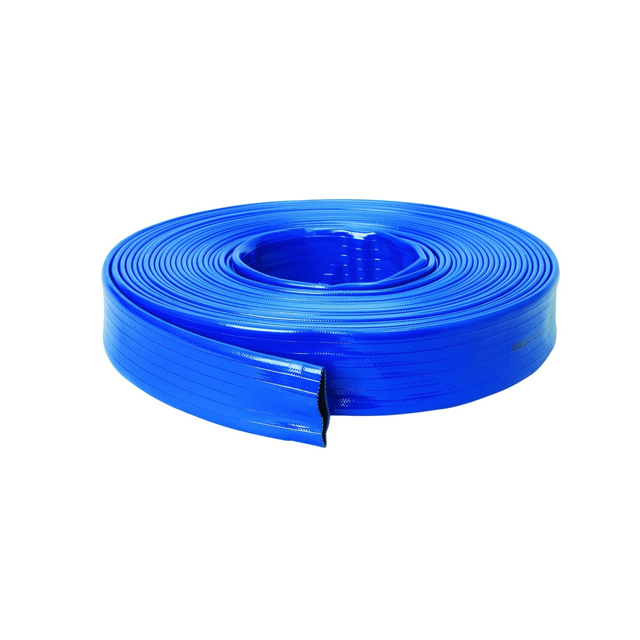 Manguera plana azul reforzada (Rollo)